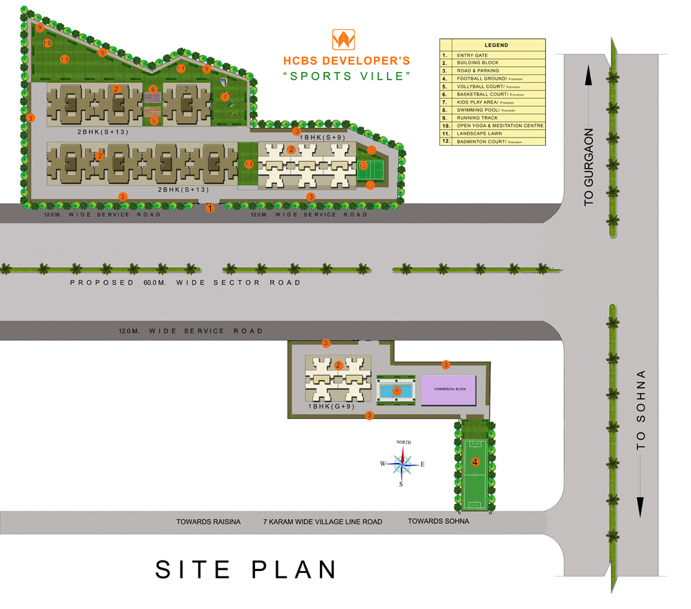 HCBS Sports Ville Affordable Housing In Sector 2 & 35 Sohna